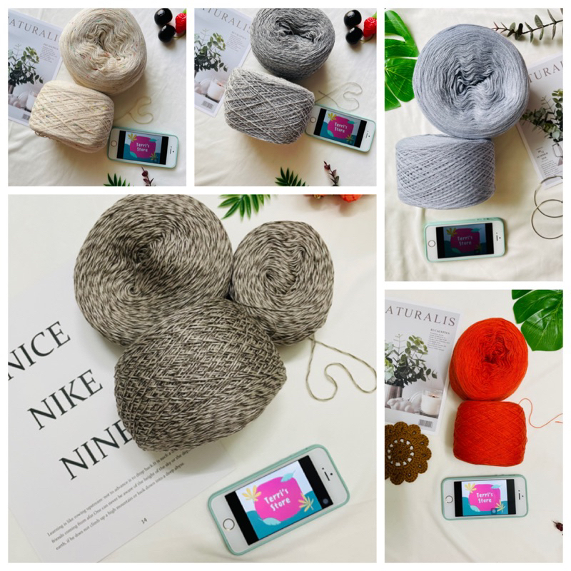 Yarn - Sợi Cotton Merino hoa phẩy & Len Merino 100% Lanagato - Dùng đan ...