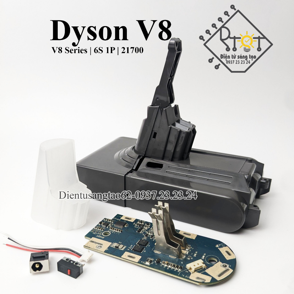 Vỏ mạch pin Dyson V8, thay thế pin máy hút bụi Dyson V8 Series | Shopee ...