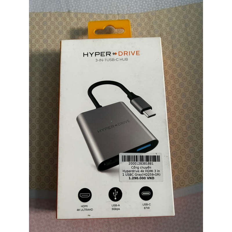 Cổng chuyển HyperDrive 4K HDMI 3-in-1 USB-C Hub ( đã sử dụng) | Shopee ...