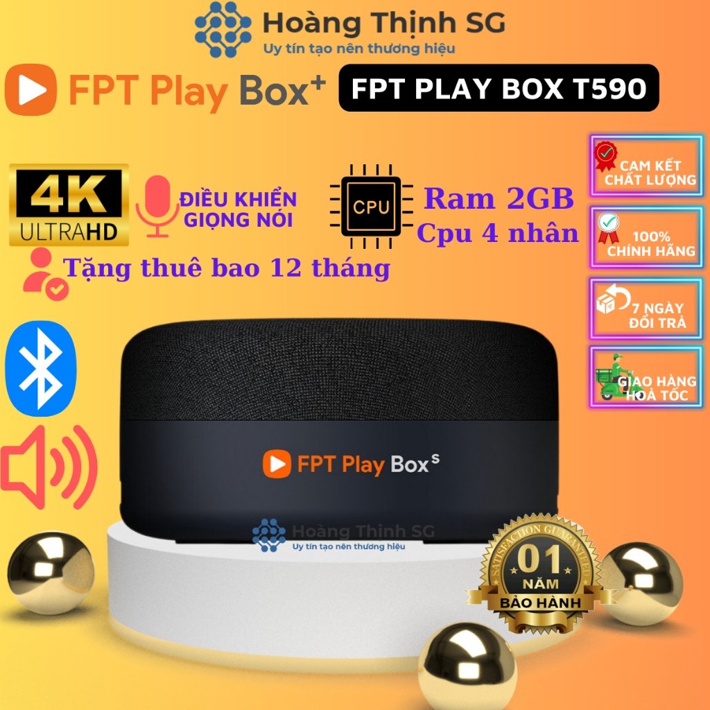 FPT Play Box T590 Smart Home Smart hub điều khiển giọng nói không chạm ...