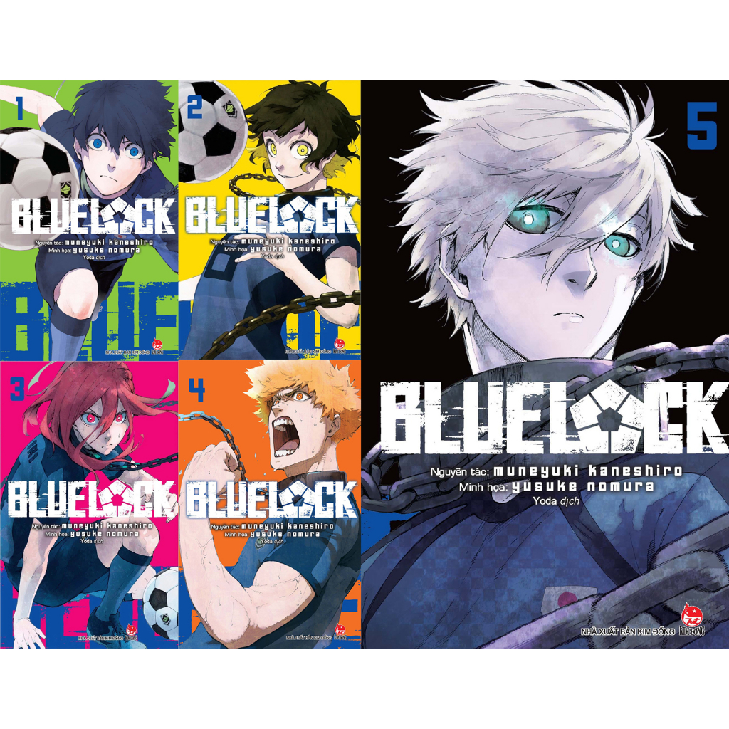 Truyện Tranh - BlueLock (Blue Lock) - Combo Tập 1-5 (5 Tập) - Nguyên ...