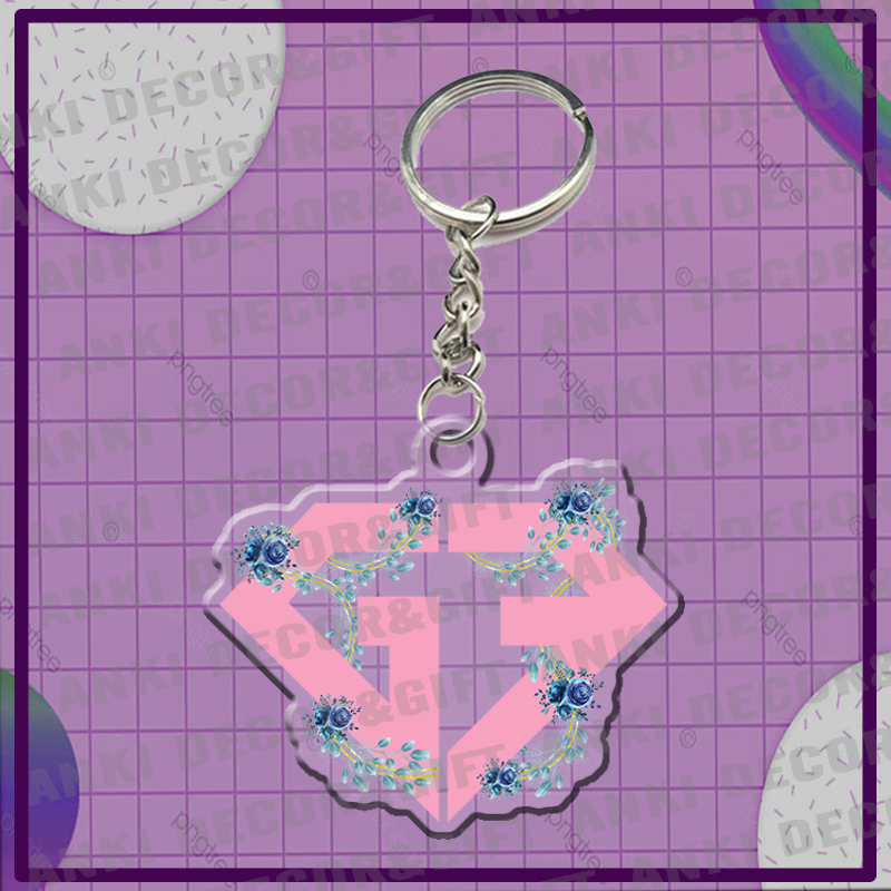 Móc khoá logo GEMINIFOURTH, logo gemfourth keychain móc khoá mica, móc ...