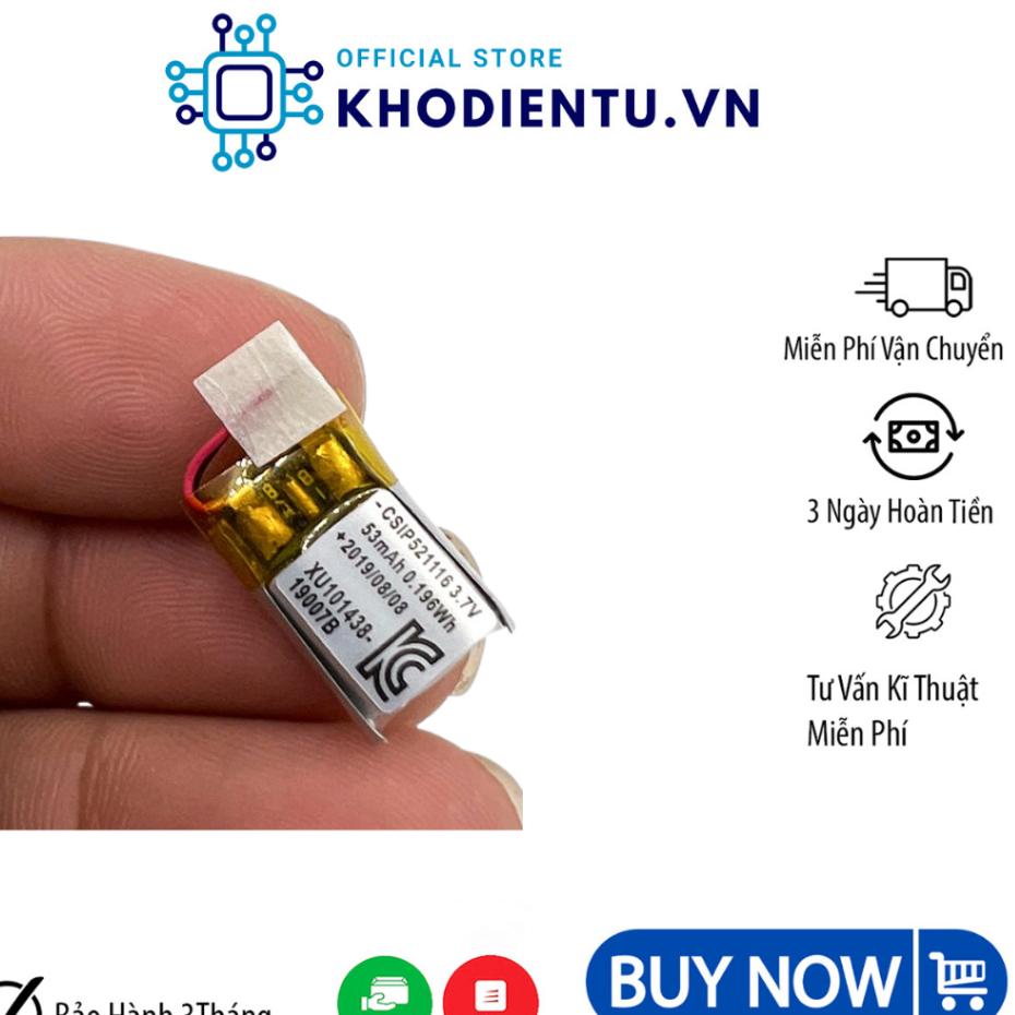 Pin sạc mini 3.7V 53mAh 135mAh 220mAh 230mAh 265mAh 350mAh 420mAh nhiều ...