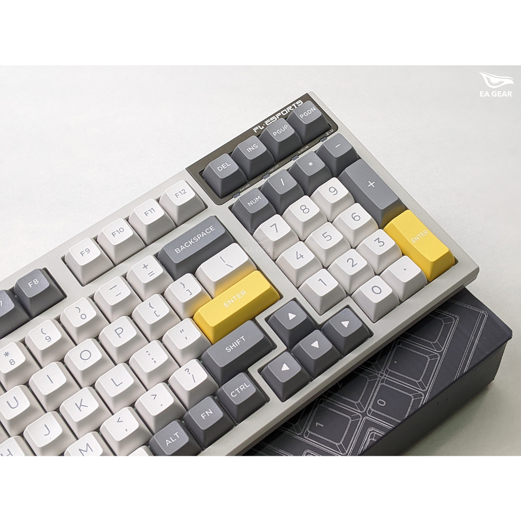 Bộ Keycap FL-Esports FSA WHITE & GREY (FSA profile, PBT double-shot ...