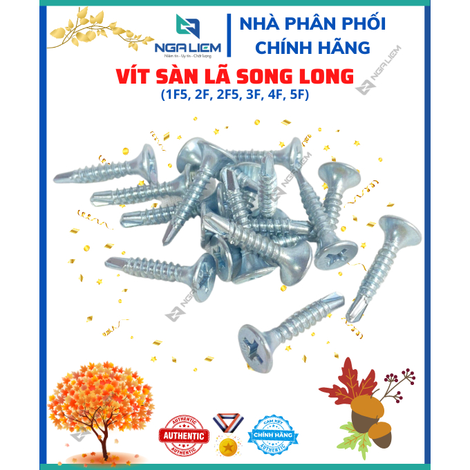 Vít Sàn lã Song Long 1F5, 2F, 2F5, 3F, 4F, 5F (Loại ốm chữ D Xịn VN) | Shopee Việt Nam