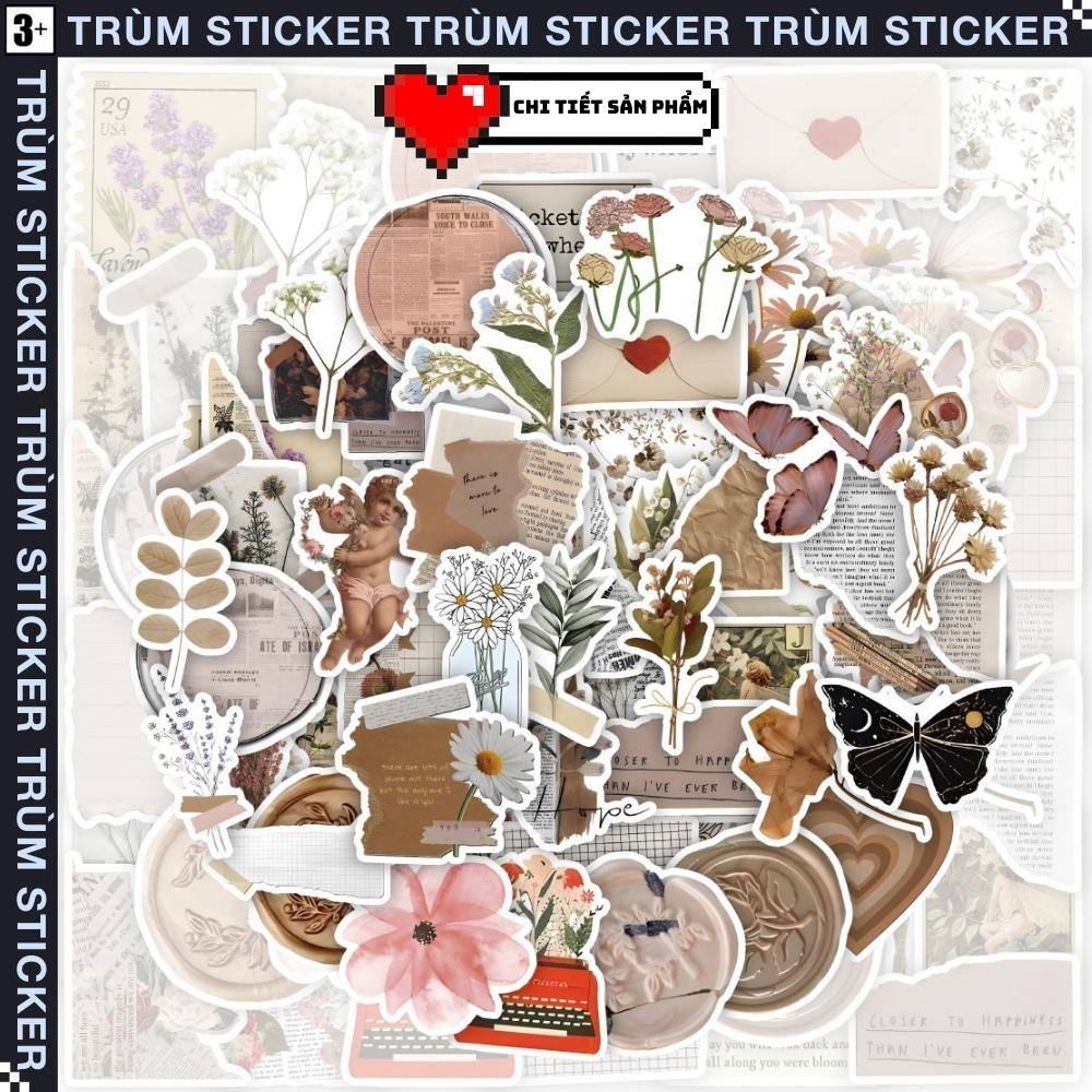 Set 360 Stickers, Hình Dán phong cách vintage - Trang Trí, Decor Laptop ...