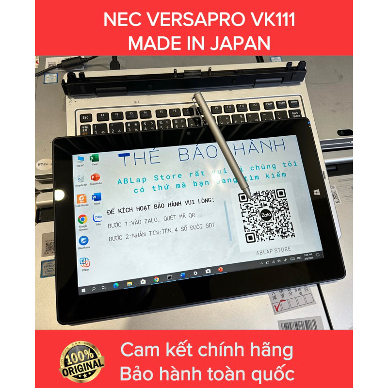 Máy tính bảng 2in1 pin 4-8h NECVK90AS VK111 VK11 VKZ11 11,6inch chip M3-6y30 1 128GB | Shopee ...