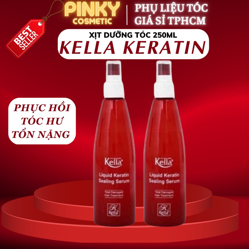 Xịt dưỡng tóc kella keratin phục hồi tóc hư tổn 250ml Phụ Liệu Tóc ...