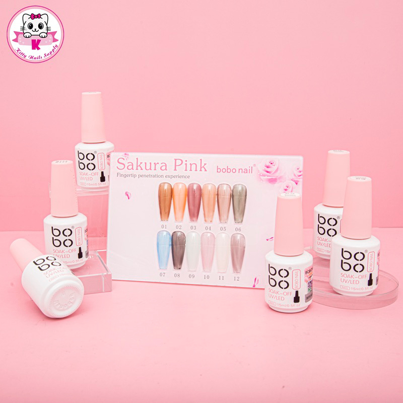 Sơn gel thạch anh Bobo 12 màu chính hãng chuẩn màu - Kitty Nails Supply ...