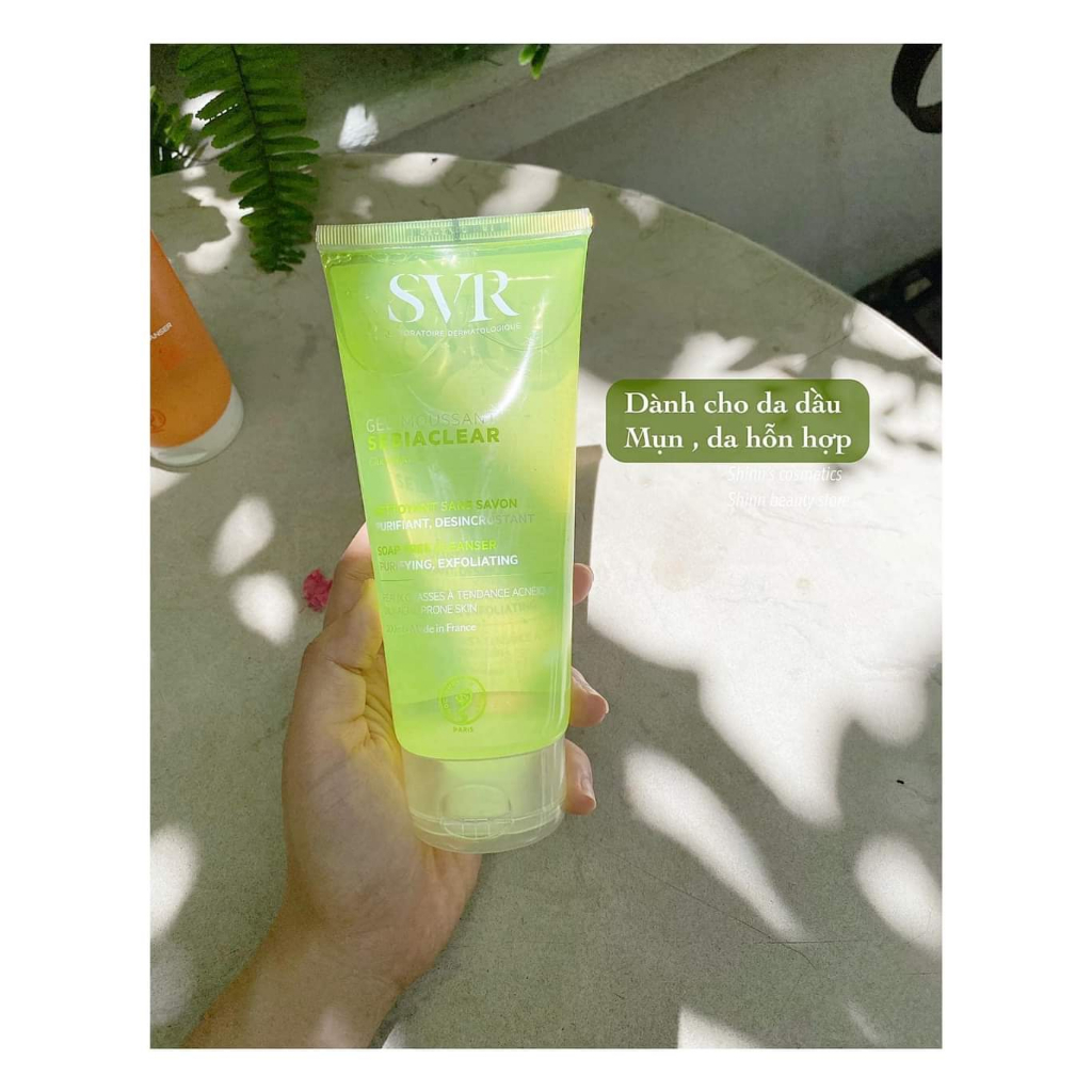 Gel rửa mặt SVR Sebiaclear Gel Moussant dành cho da dầu mụn, Nhạy Cảm ...