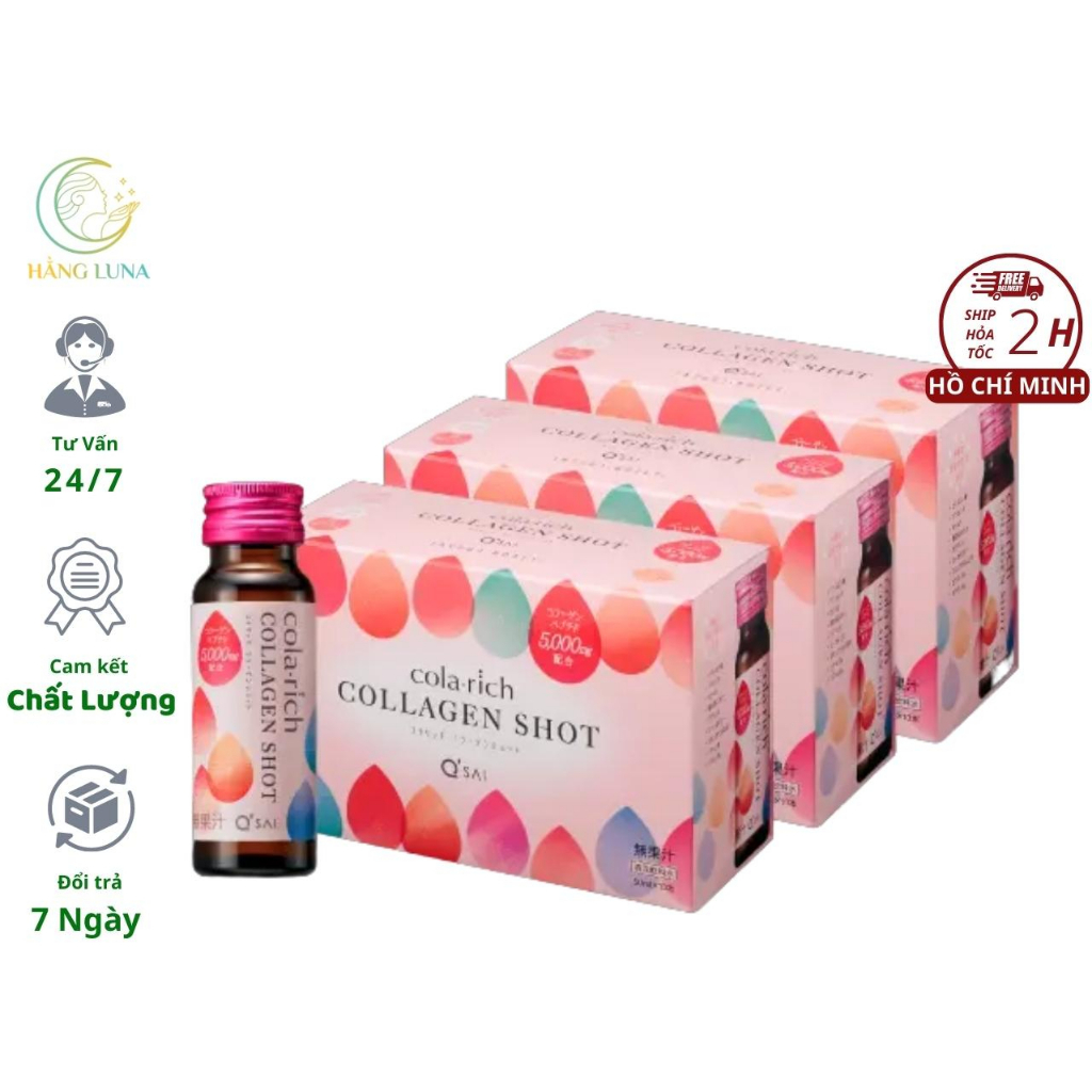Nước uống Collagen Cola-Rich Collagen Shot Q'SAI 5000mg 50ml x10 chai ...