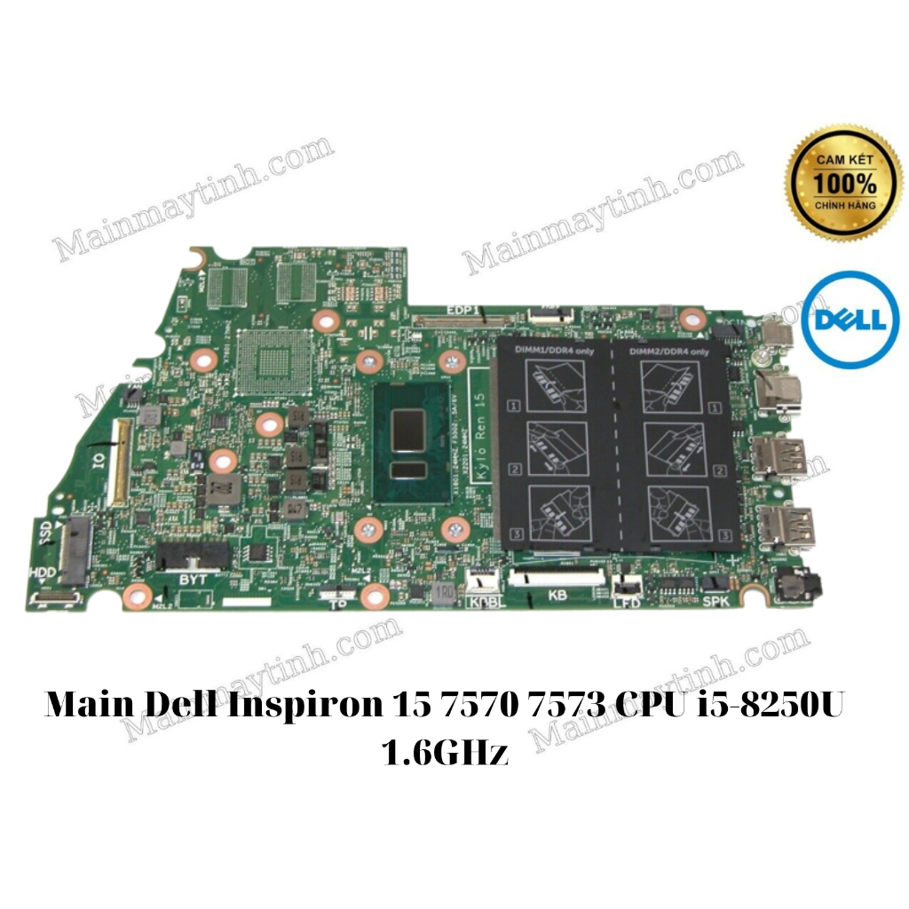 Main Dell Inspiron 15 7570 7573 CPU i5-8250U 1.6GHz | Shopee Việt Nam