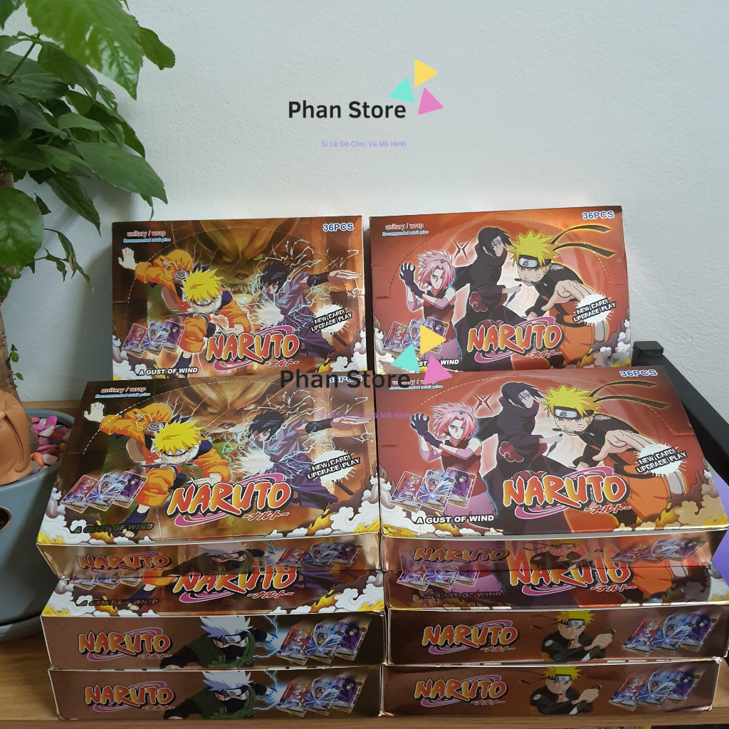 [Full box] 180 Thẻ bài Naruto giá rẻ 36 packs | Shopee Việt Nam