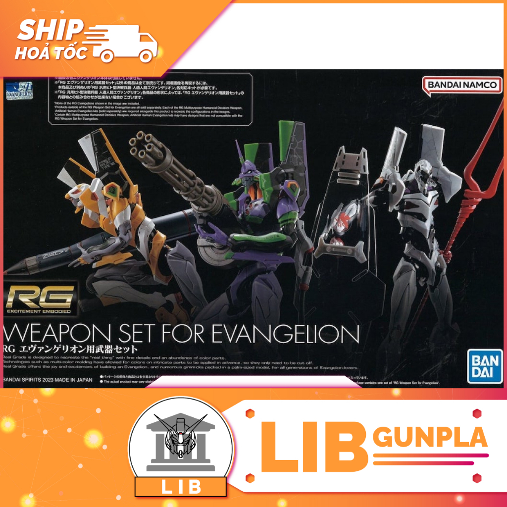 Mô hình lắp ráp Bandai Phụ Kiện RG Weapon Set for Evangelion | Shopee ...