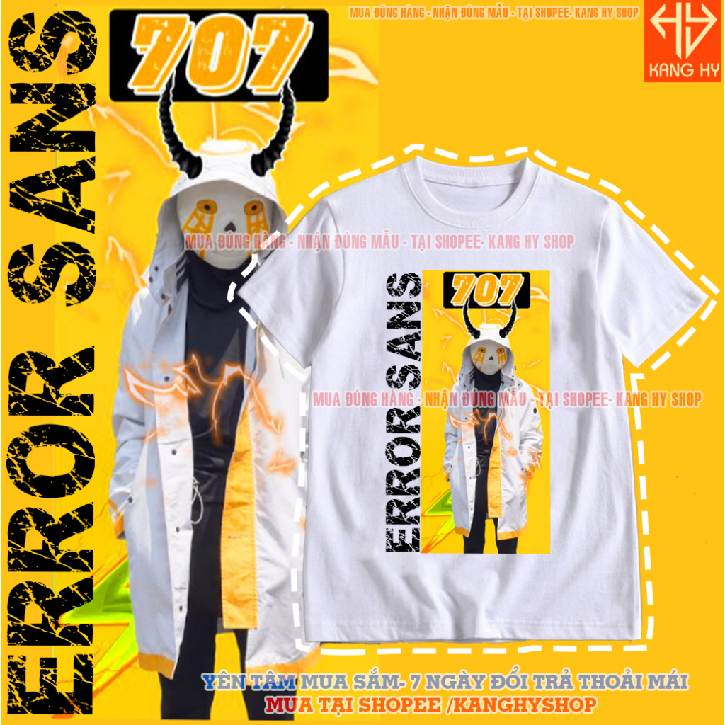 Áo thun Error Sans 707 - Pháp Sư Gangster - Vải Mền Mát F554 Kanghyshop ...