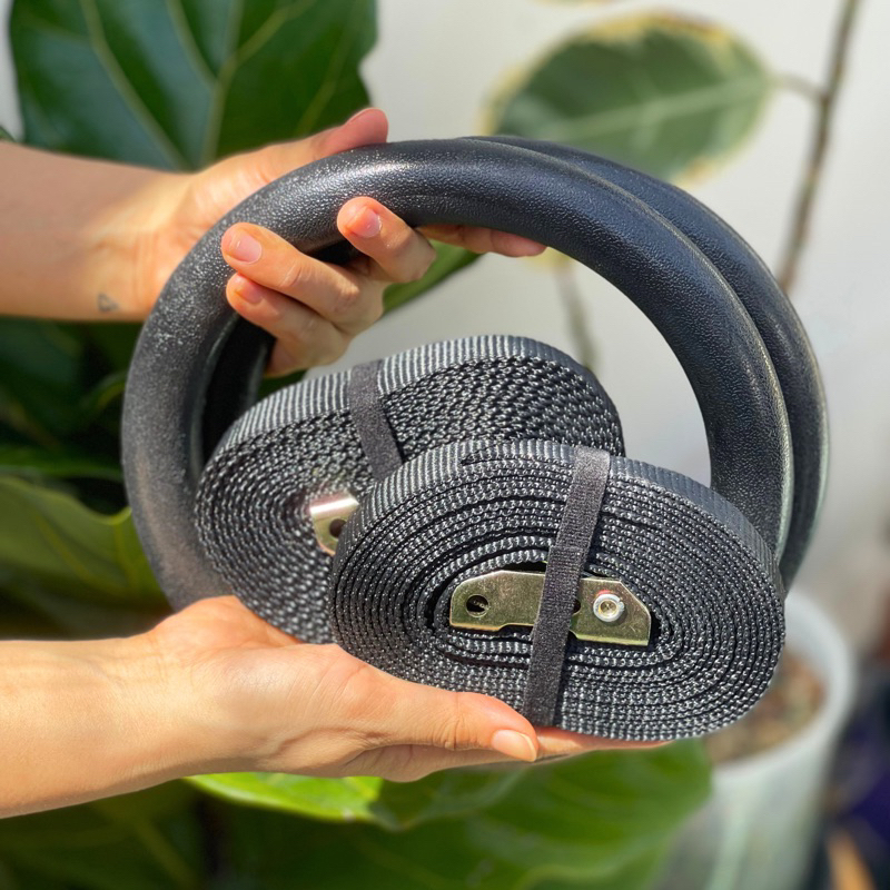 Vòng xà Gymnastic Ring full bộ vòng và dây LÀNG HOA WORKOUT | Shopee ...