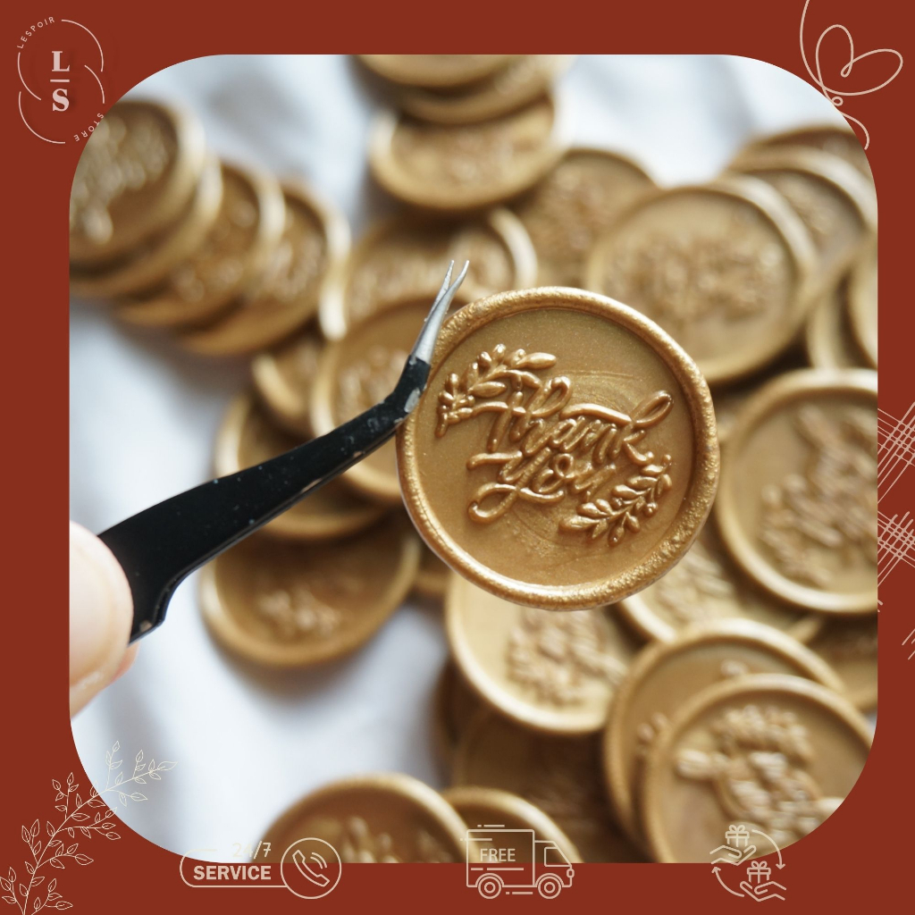 [Hàng Sẵn] Dấu Sáp Tem Sáp Đóng Sẵn các mẫu thank you, save the date ...