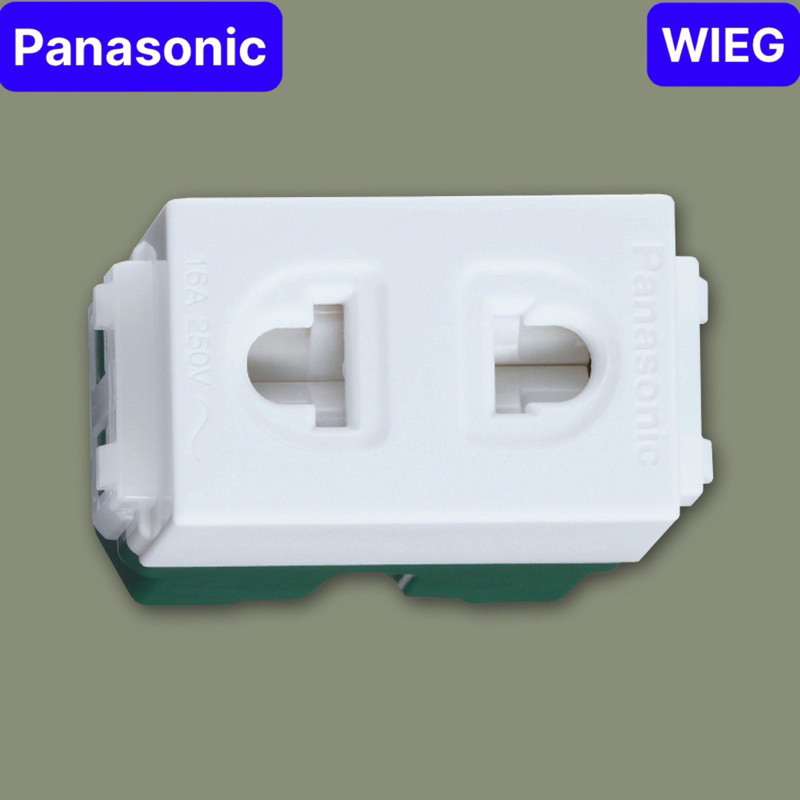 Ổ cắm 2 chấu panasonic WEV1081SW / WEV1081-7SW dòng Wide | Shopee Việt Nam