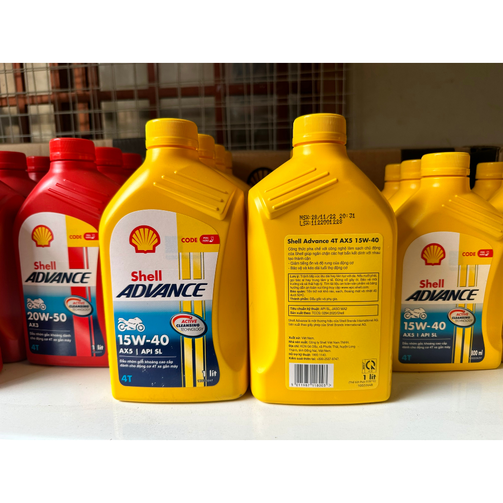 SHELL ADVANCE AX5 15W-40 XE SỐ | Shopee Việt Nam