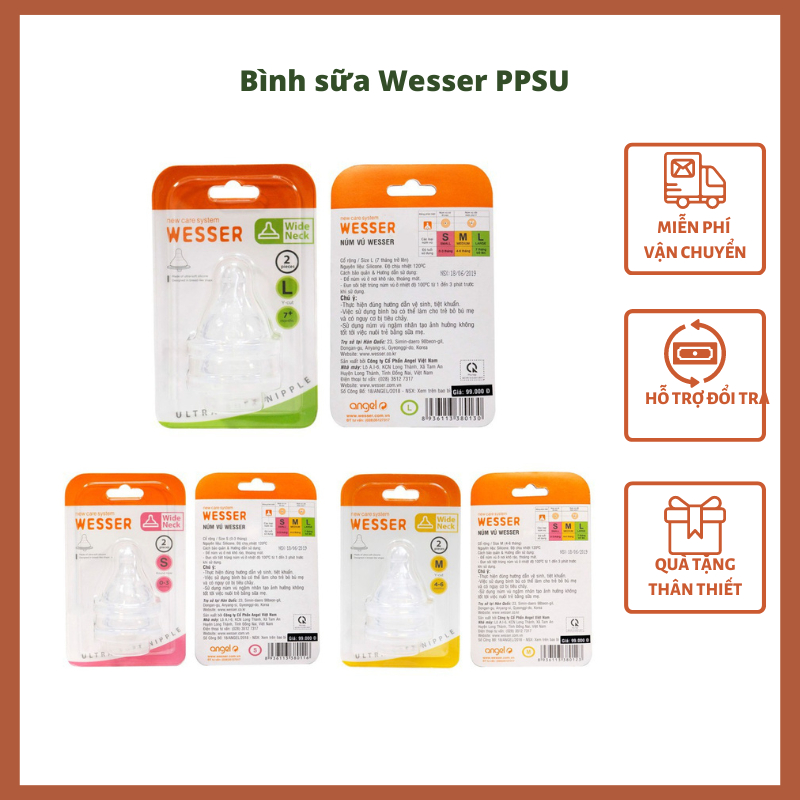 Núm ty cổ rộng Wesser ( SET 2 CÁI) | Shopee Việt Nam