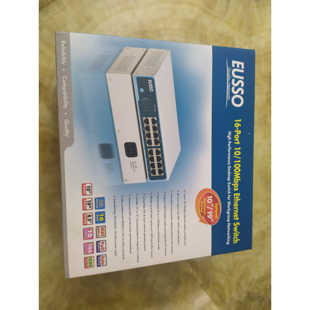 Bộ chia mạng - EUSSO Switch 16 ports 10/100MB - USH5016-DXB | Shopee ...