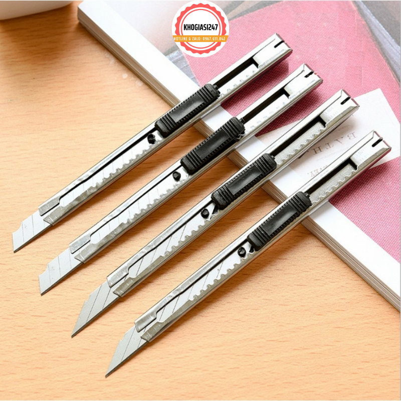 Dao rọc giấy nhỏ mini, dao rọc giấy vỏ thép, lưỡi dao sắc bén, chất ...