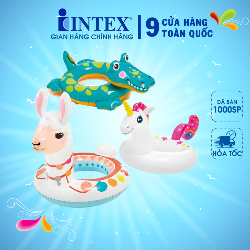 Phao bơi cho bé hình thú INTEX 58221 - Giao hình ngẫu nhiên | Shopee Việt Nam