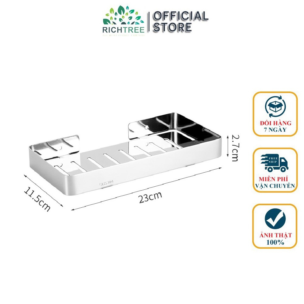 Khay để xà phòng thương hiệu Richtree chất liệu inox sus 304,dính tường ...