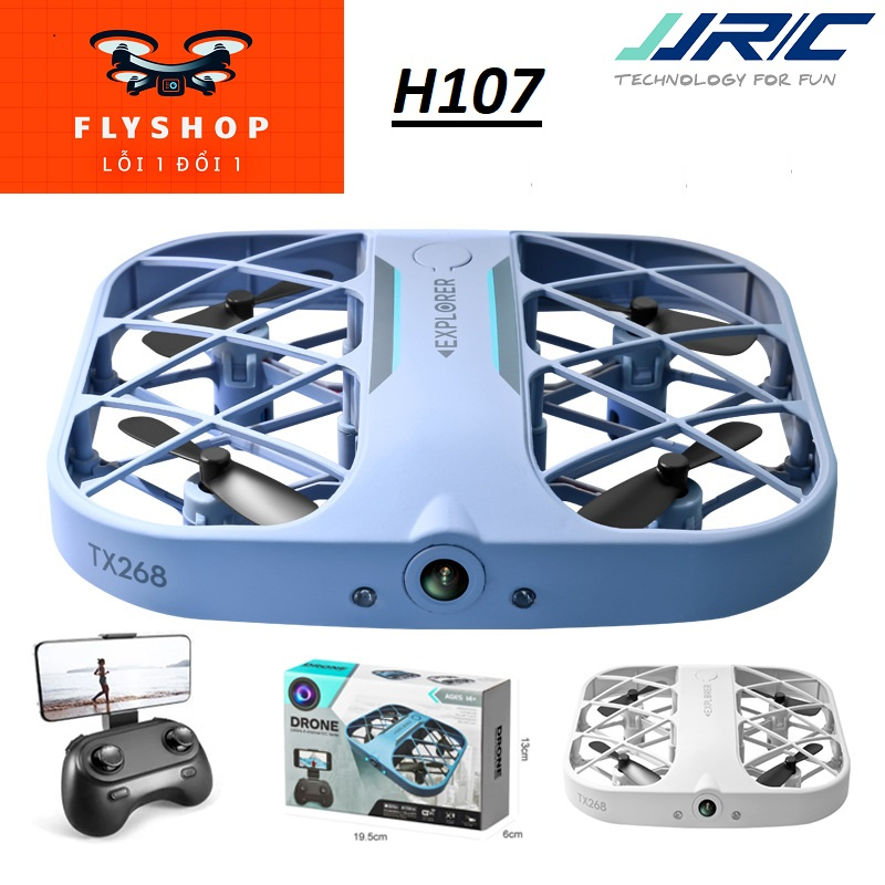 Flycam H107 bản full JJRC, flycam giá rẻ, có chế độ nhào lộn 360 độ ...