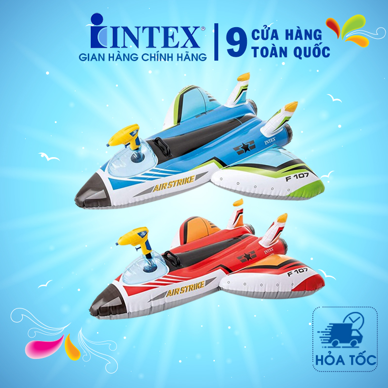 Phao bơi máy bay có súng phun nước INTEX 57536 | Shopee Việt Nam