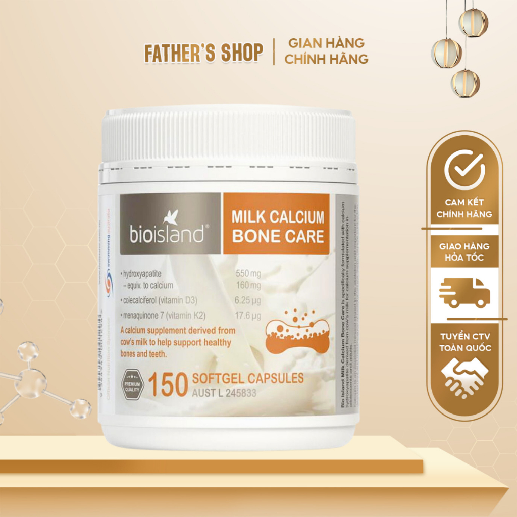 Viên uống Canxi Bone Care Bio Island - Hàng Úc 150v | Shopee Việt Nam