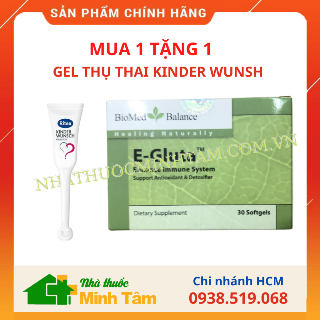 E-Gluta [CHÍNH HÃNG USA] - Chống oxy hóa siêu mạnh - Tăng cường miễn ...