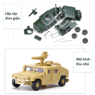 Mô hình tỷ lệ 1:72 MHQS Xe Humvee Hummer M1046 và Xe Tải KFZ305 Opel ...