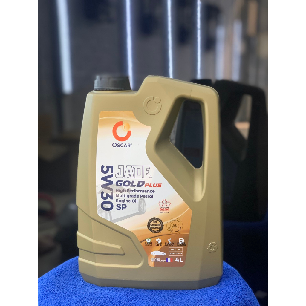 Dầu nhớt ô tô Oscar Jade Gold SAE 5W30 API SP ILSAC GF-6A 4L Carton ...