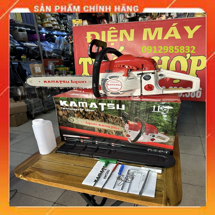 Máy Cưa Xích Chạy Xăng KAMASTSU 7200cc Nhật Bản ,máy cưa gia đình công suất mạnh mẽ Chất Lượng ...