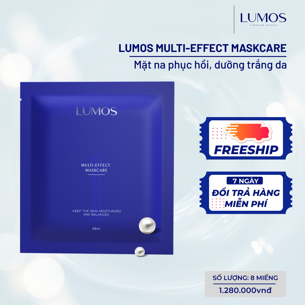 Mặt Nạ Phục Hồi Trắng Da - Lumos Multi-Effect Maskcare 28ml x 8 Miếng ...