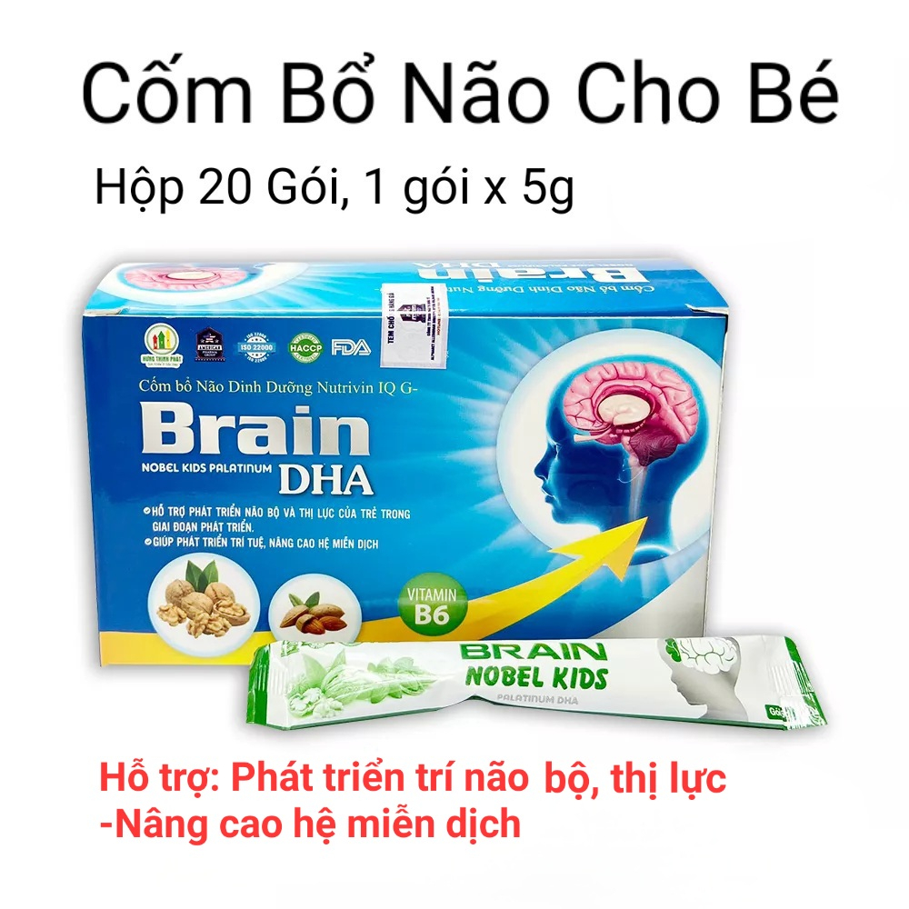 Cốm Bổ Não Dinh Dưỡng Cho Trẻ Em Nutrivin IQ G-Brain DHA Hỗ Trợ Phát ...