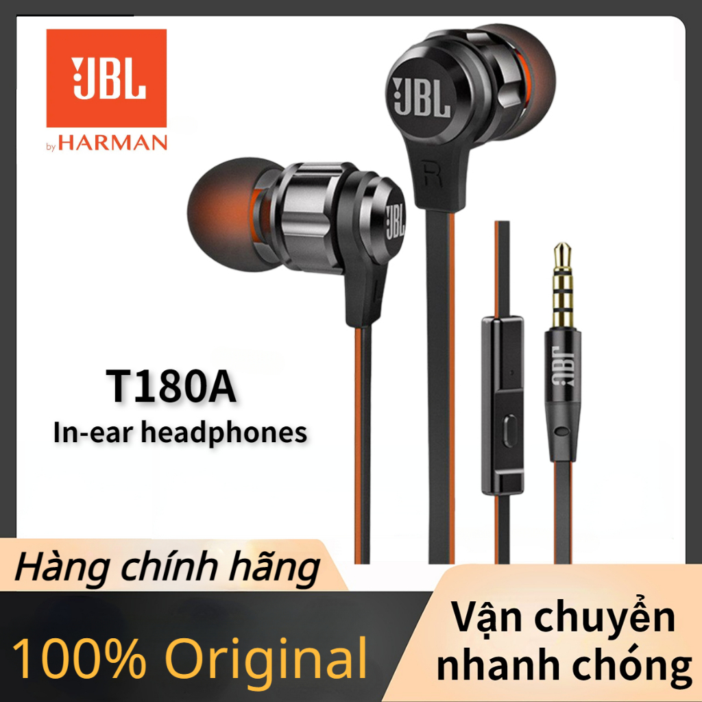 100% Hàng chính hãng Tai nghe JBL T180A HIFI âm thanh trầm chất lượng ...
