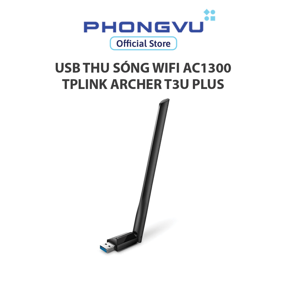 USB Thu Sóng WiFi Công Suất Cao AC1300 - TPLink Archer T3U Plus - Bảo ...