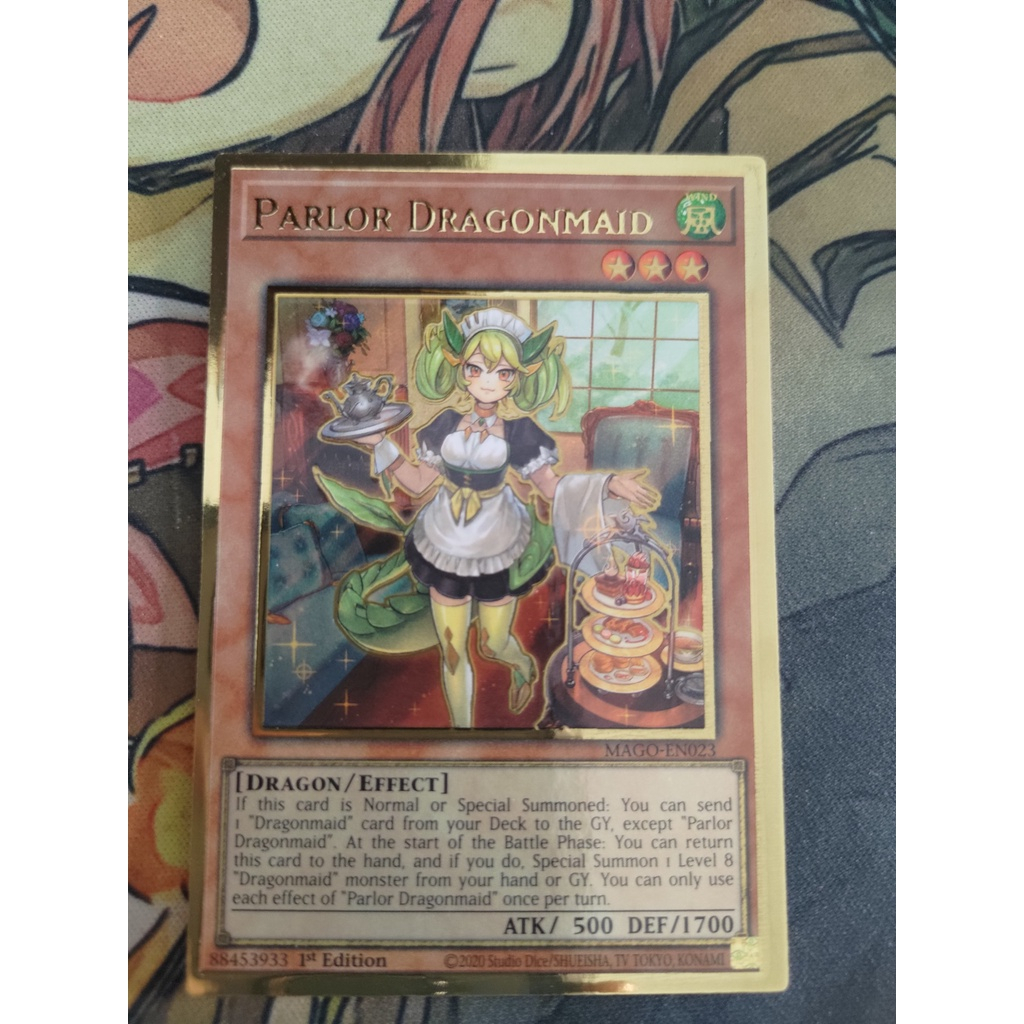 [KW2 Yugioh] [EN] Parlor Dragonmaid - MAGO-EN023 - Premium Gold Rare ...