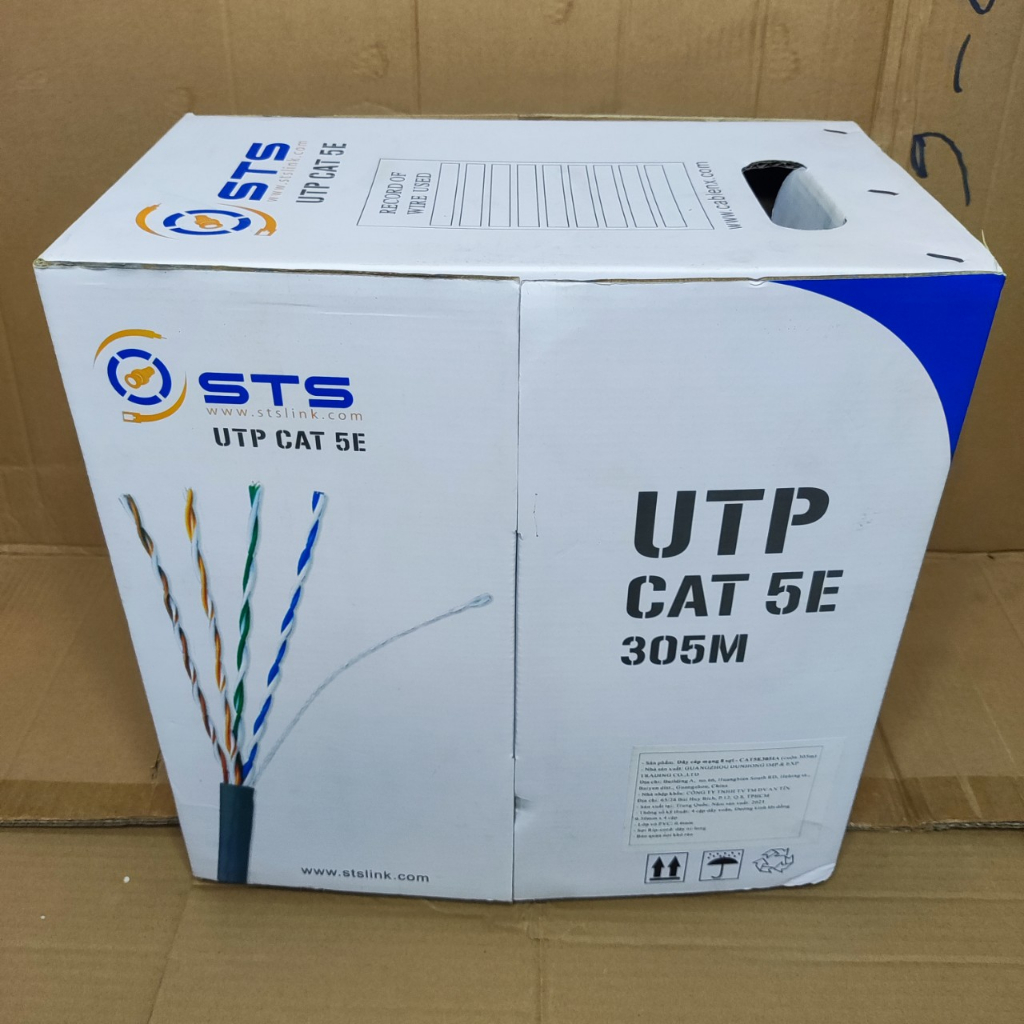 Dây cáp mạng STS CAT5E UTP CAT5E305IA Cuộn 305m | Shopee Việt Nam