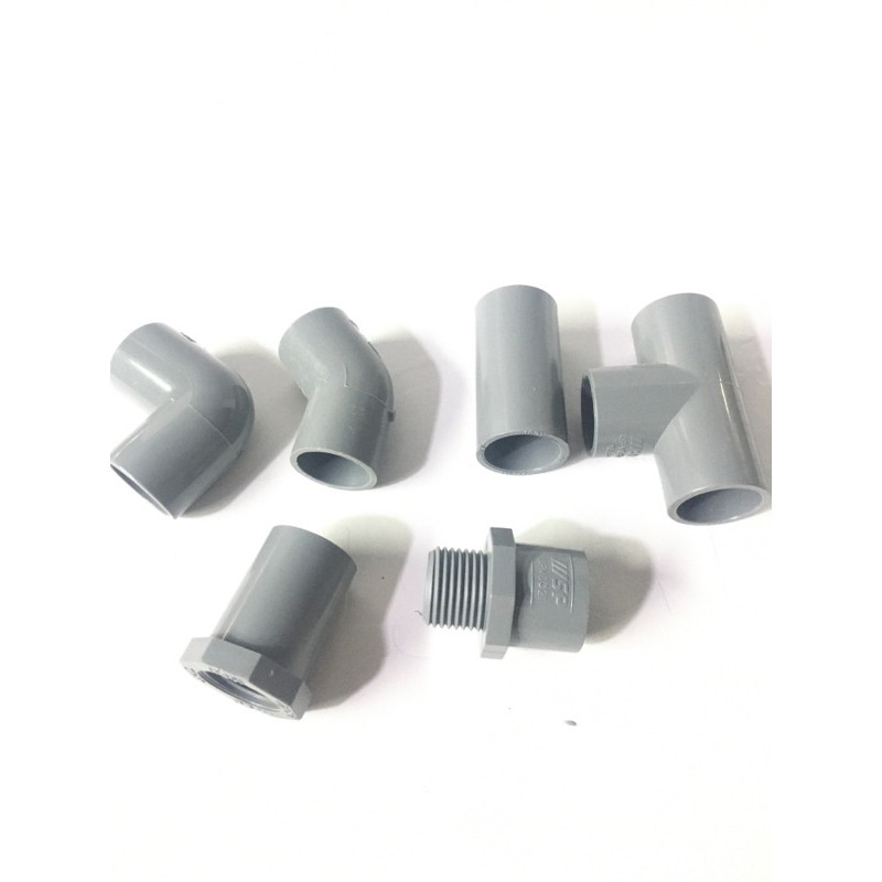 Phụ kiện ống nhựa phi 27 Tiền Phong PVC [ cút, chếch, nối, tê chia 3 ...