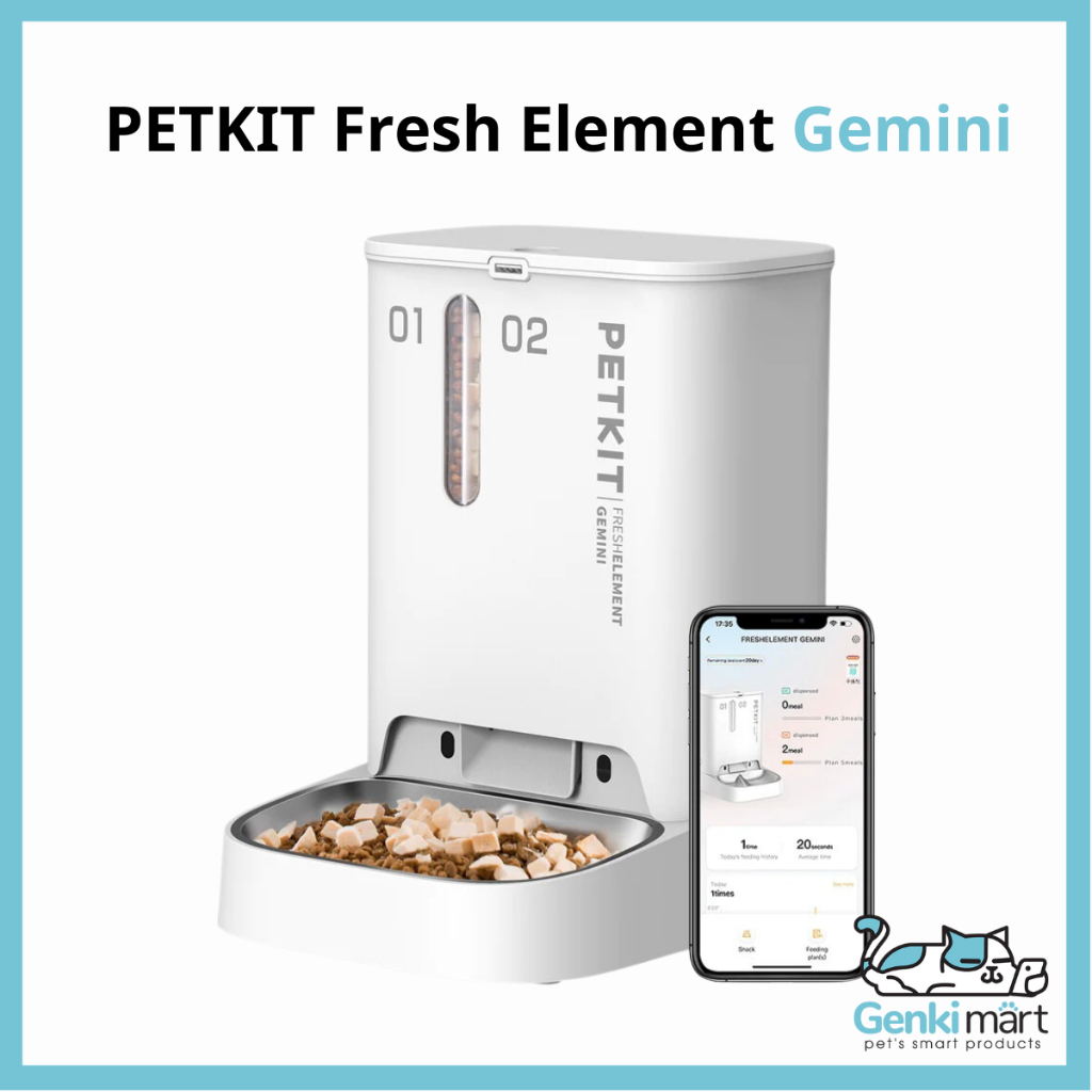 (Thế hệ mới nhất) Máy cho ăn tự động Petkit Fresh Element Gemini ...