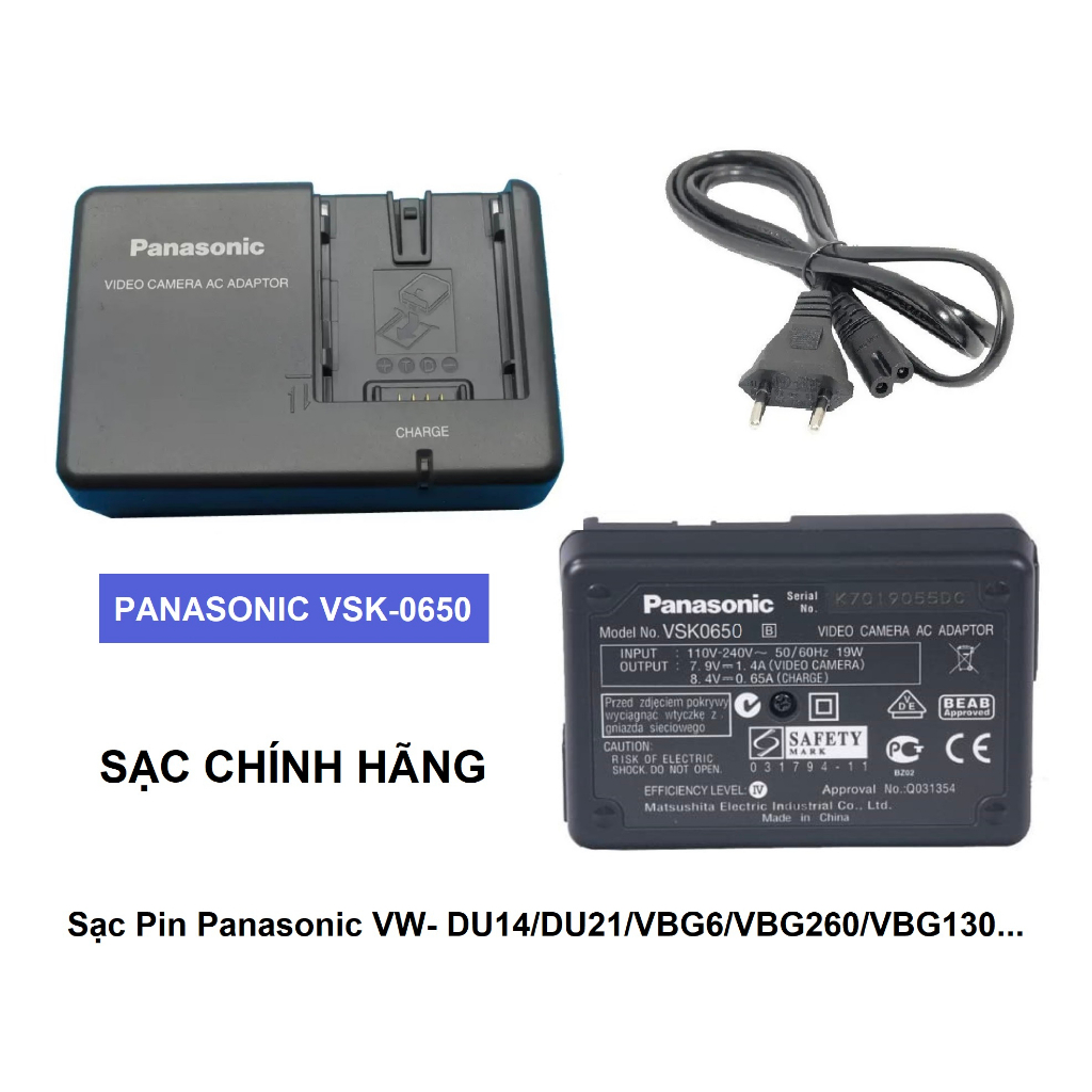 Sạc pin máy quay phim Panasonic: Sạc các loại Pin Panasonic dòng DU ...