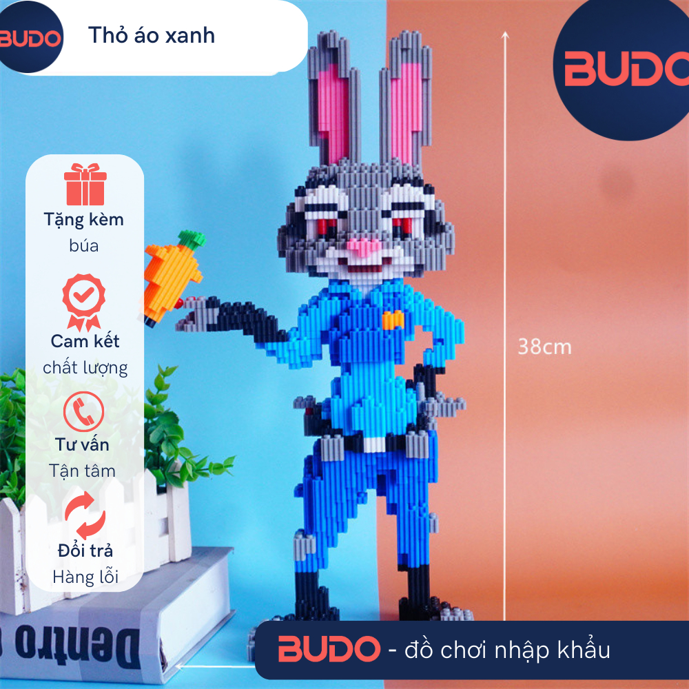 [ KÈM BÚA ] Đồ Chơi Lắp Ráp Zootopia Hình Chú Thỏ Judy / Cáo Nick: Quà Sinh Nhật Phù Hợp Cho ...