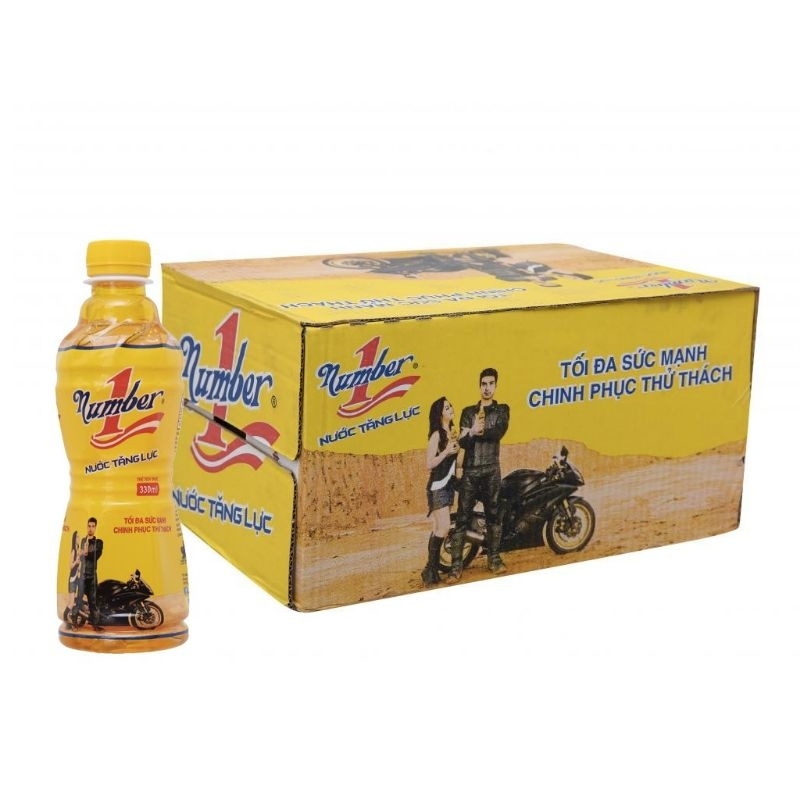 Thùng 24 Chai Nước Tăng Lực Number One 330ml | Shopee Việt Nam