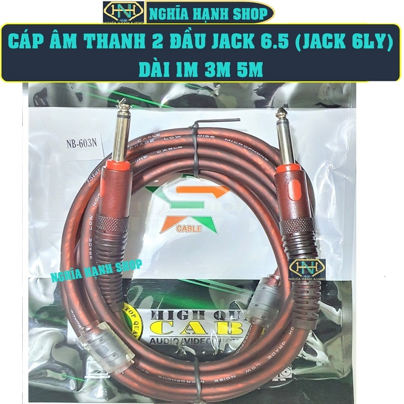 Dây 2 Đầu 6 Ly Dài 1M 3M 5M chống nhiễu - Dây âm thanh rack 6ly, dây ...