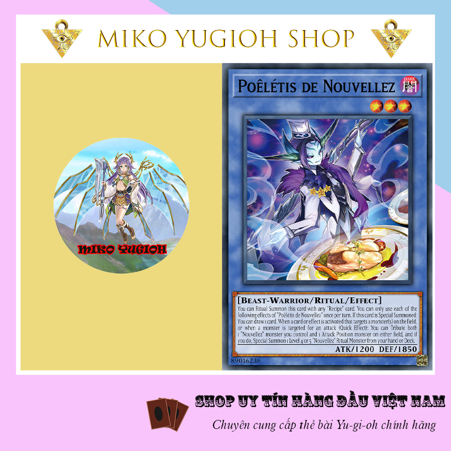 [ Miko Yugioh ] Thẻ Bài Yugioh Chính Hãng Tiếng Nhật Poêlétis de Nouvellez DBWS | Shopee Việt Nam
