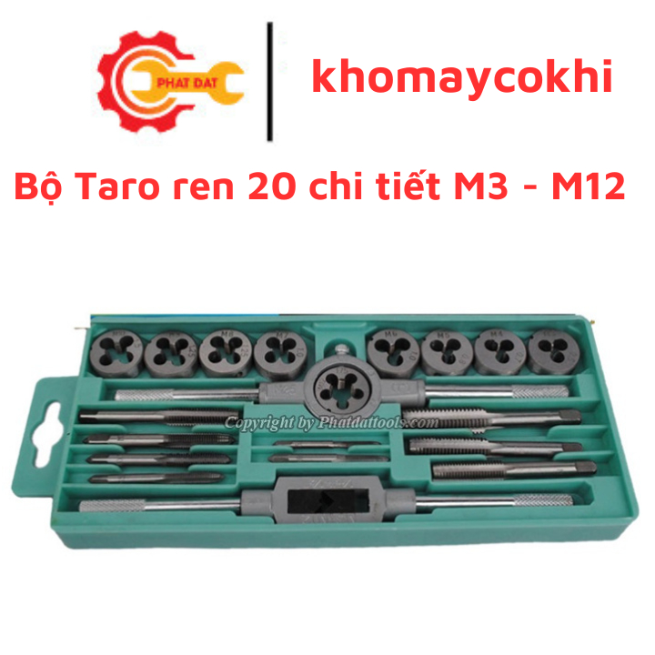 Bộ Taro ren 20 chi tiết M3-M12 | Shopee Việt Nam