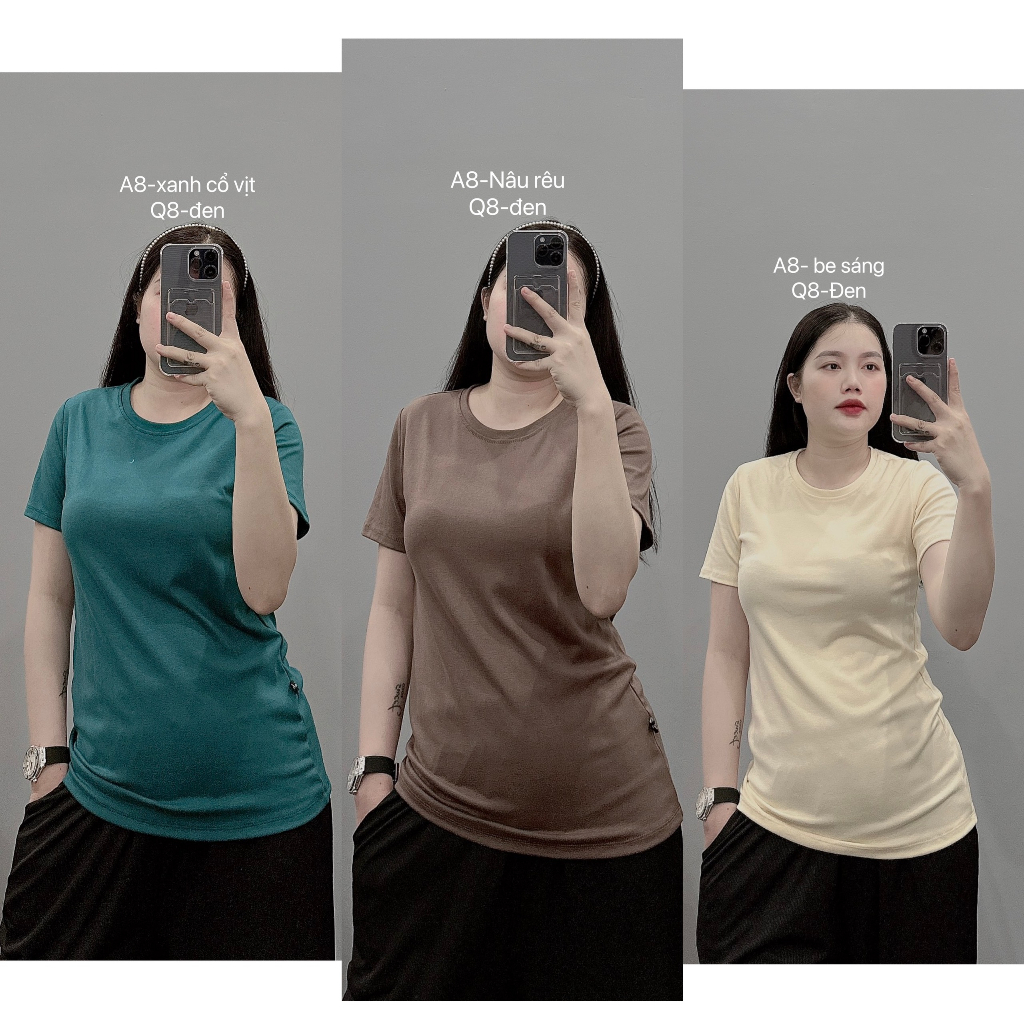 A8 áo cộc dáng vừa form fit chất cotton zip form(50kg-85kg) | Shopee Việt Nam